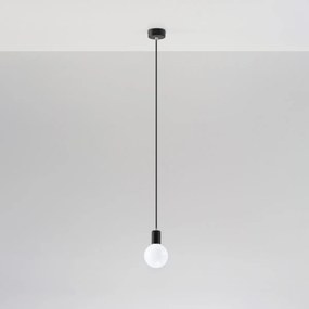 Sollux Lighting Závěsné svítidlo EDISON černé