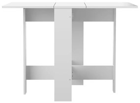 Rozkládací jídelní stůl s bílou deskou 76x28 cm Papillon – TemaHome