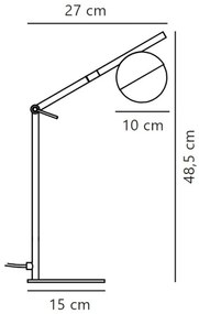 Nordlux - Stolní lampa CONTINA 1xG9/5W/230V černá