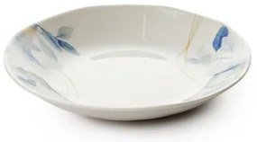Jídelní sada 24 ks bílá/modrá/porcelán