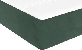 vidaXL Box spring postel s matrací 80 x 200 cm samet [3144300] Barva: světle šedá