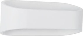 NV 9257871 Venkovní nástěnné svítidlo MILE bílý hliník a sklo LED 9W 3000K 100-240V 155st. IP54 světlo nahoru a dolů - NOVA LUCE