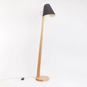 ALMUT 1411 stojací lampa oblá Ø30cm korek