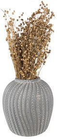 Šedá cementová dekorativní váza M – 20x20 cm