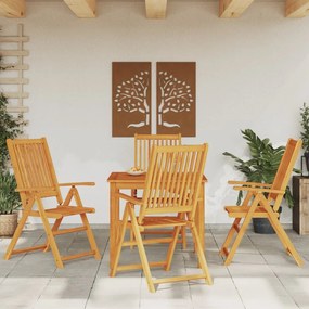 5dílný zahradní jídelní set 85x85x74 cm masivní akáciové dřevo 3295261