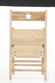 Dřevěná dětská židle STAR, hnědé