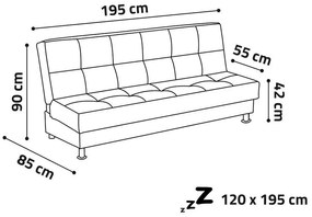 DABEK MEBLE HAVANA pohovka zelená