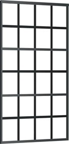 Posuvné dveře s kováním 102x205 cm ESG sklo a hliník 3332856