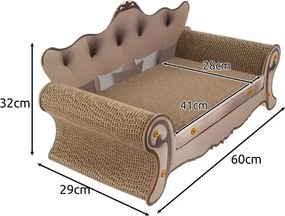 Škrabadlo pro kočky - pohovka Purlov 24285