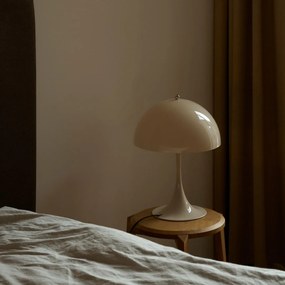 Louis Poulsen Stolní lampa Panthella 320 Opal Beige, béžová barva, plast