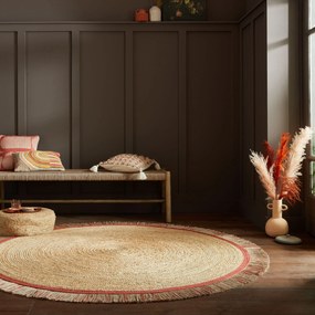 Flair Rugs koberce Kusový koberec Kahana Terracotta kruh ROZMĚR: 180x180 (průměr) kruh