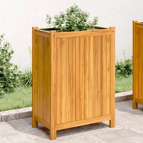 vidaXL Zahradní truhlík s vložkou 54x31x75 cm masivní akáciové dřevo