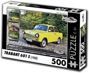 Puzzle retro-auta puzzle č. 31 trabant 601 s (1988) 500 dílků