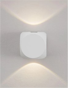 NV 9226217 Venkovní nástěnné svítidlo ZARI bílý hliník a sklo Cree LED 2x2W 3000K 100-240V 2x38st. IP54 světlo ve dvou směrech - NOVA LUCE
