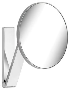 Keuco iLook move - Kosmetické zrcadlo bez osvětlení, trojrozměrné nastavitelné rameno, 5x zvětšení, ø 212 mm, chrom 17612010000