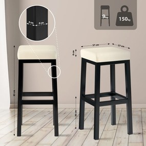 Barová židle Taylor B85 umělá kůže – krémová