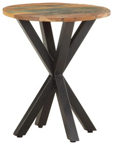 Odkládací stolek 48 x 48 x 56 cm masivní recyklované dřevo - Default Title
