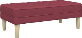 Set pohovek 2 ks Víno Červené Polyester 3329255