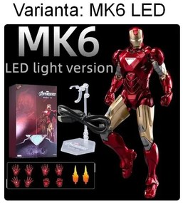 Svítící akční figurky Marvel - Iron Man Varianta: MK 6 LED