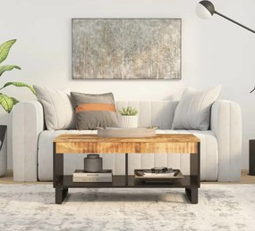 vidaXL Konferenční stolek 90 x 50 x 40 cm masivní mangovníkové dřevo [352870] Barva: světle hnědá