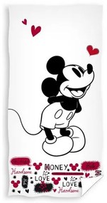 Carbotex Osuška Zamilovaný Mickey Mouse, 70 x 140 cm