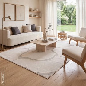 Koberec Alba2, 60x100 cm, béžová