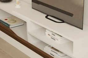 TV stěna / Sestava pod TV Elda - White, Walnut