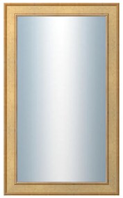 DANTIK - Zarámované zrcadlo - rozměr s rámem cca 60x100 cm z lišty TOOTH zlatá (2778)