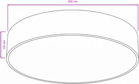 Brilagi - Koupelnové stropní svítidlo POOL 5xE27/15W/230V pr. 60 cm IP54 černá