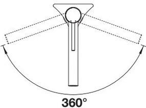 Blanco Alta II, stojánková kuchyňská baterie, šedá skála, BLA-527532