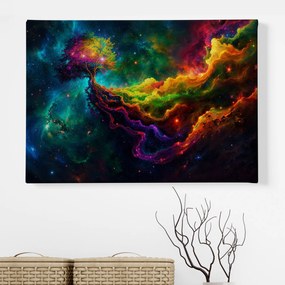 Obraz na plátně - Strom života Kosmické vlnění Arteus FeelHappy.cz Velikost obrazu: 90 x 60 cm