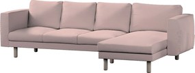 Potah na pohovku IKEA Norsborg 4-místná se šezlongem barva růžová látka pletený vzor