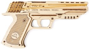 Ugears 3D dřevěné mechanické puzzle Wolf-01 Pistol