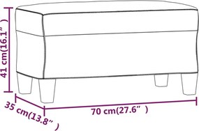 vidaXL Lavice 70 x 35 x 41 cm tkanina z mikrovlákna [349450] Barva: Tmavě šedá