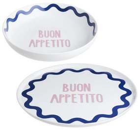 Butlers VACANZA Talíř na pizzu "Buon Appetito" 31 cm