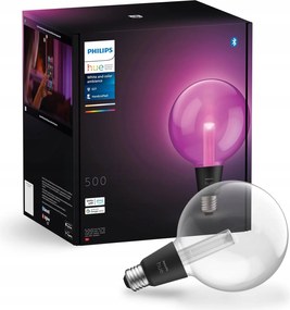 Inteligentní žárovka E27 Philips Hue barevná bílá G125 koule