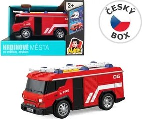 Made 25233 - Auto hasiči 1:24 s bateriemi / od 3 let