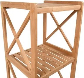MSV REGIE bambusový regál - 3 police 85 cm