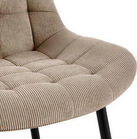 Jídelní židle Sardna manšestr – taupe
