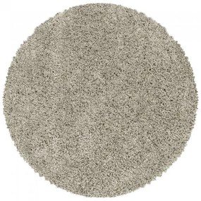 Vopi | Kusový koberec Sydney shaggy 3000 natur - Kruh průměr 200 cm
