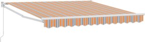 Stahovací markýza Vícebarevný 350 x 250 cm 3330293