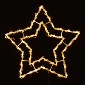 Nexos  65872 Vánoční dekorace na okno - 50 LED, hvězda