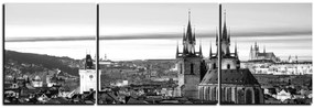 Obraz na plátně - Panoramatický pohled na starú Prahu -panoráma 5256QC (120x40 cm)