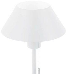 Bílá stolní lampa s kovovým stínidlem (výška 36 cm) Office Retro – Leitmotiv