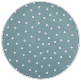 Vopi koberce Kusový dětský koberec Puntík mint kruh - 250x250 (průměr) kruh cm