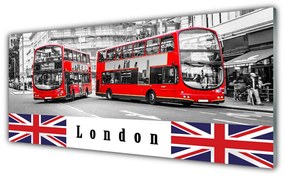 akrylový obraz Londýn Autobus Umění 125x50 cm