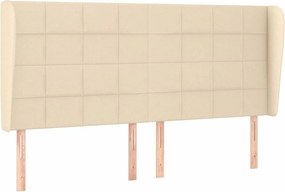 Box spring postel s matrací krémová 180x200 cm textil 3127986
