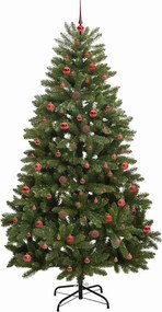Umělý vánoční stromeček 240 cm 300 LED Teplá bílá PVC a ocel 3395703