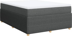 Box spring postel s matrací tmavě šedá 160x200 cm textil 3285582