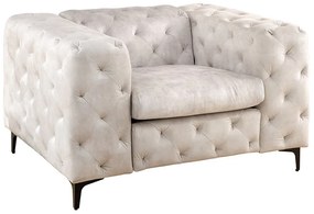 Designové křeslo Rococo šampaňský samet